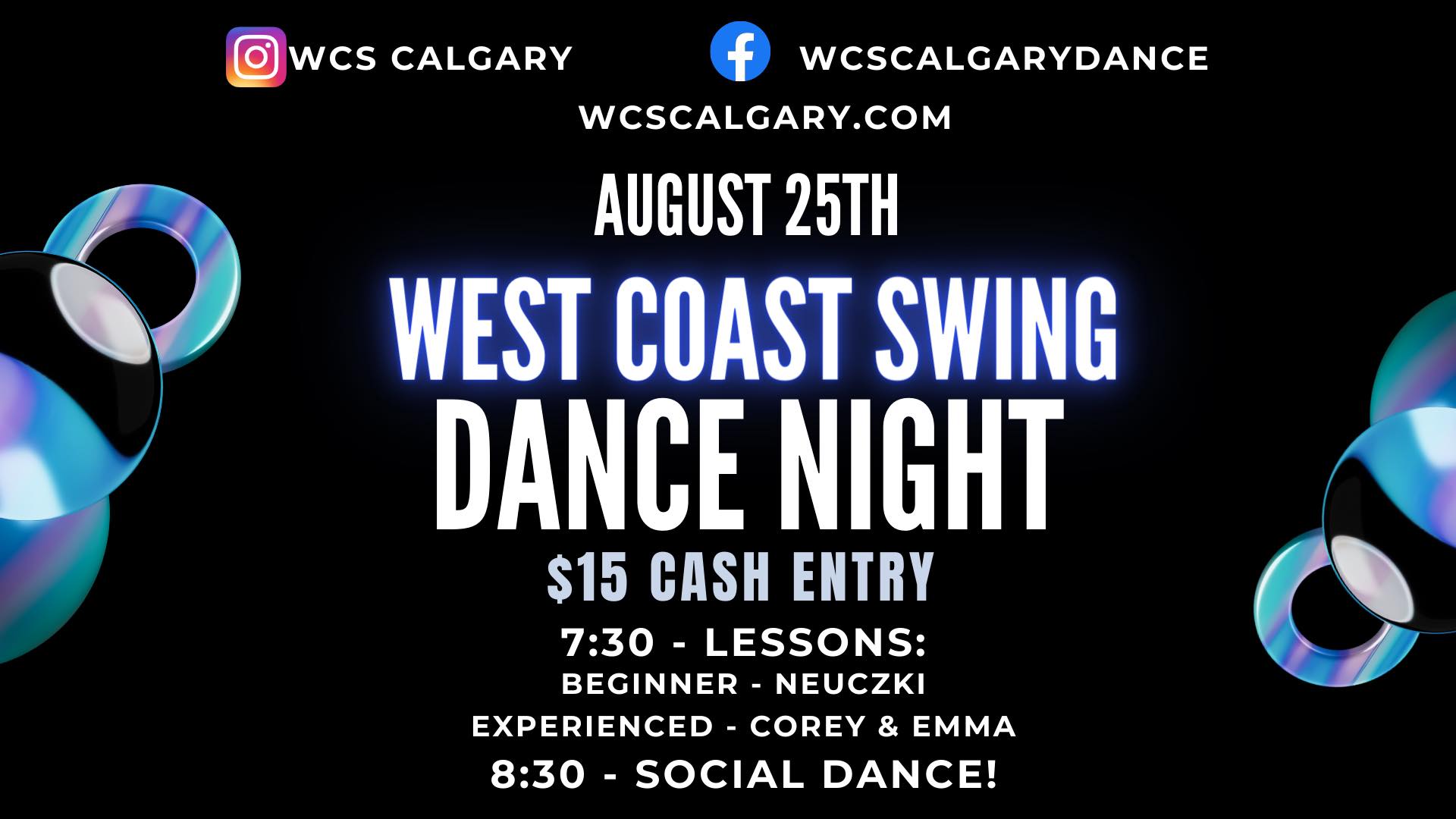 West Coast Swing Night! | WCS Calgary