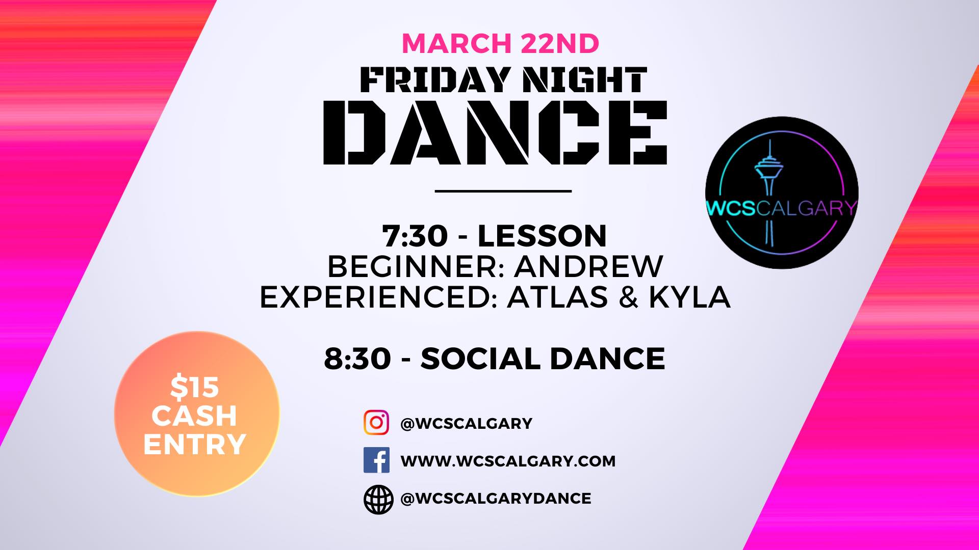 March 22 – West Coast Swing Dance! | WCS Calgary
