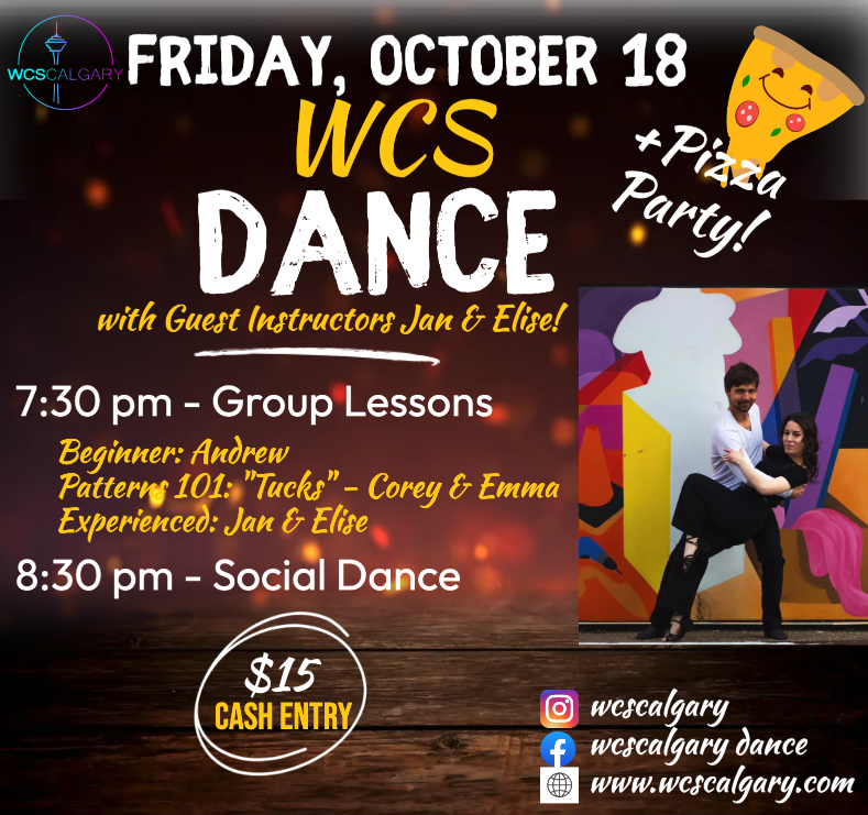Oct. 18th WCS Dance! | WCS Calgary